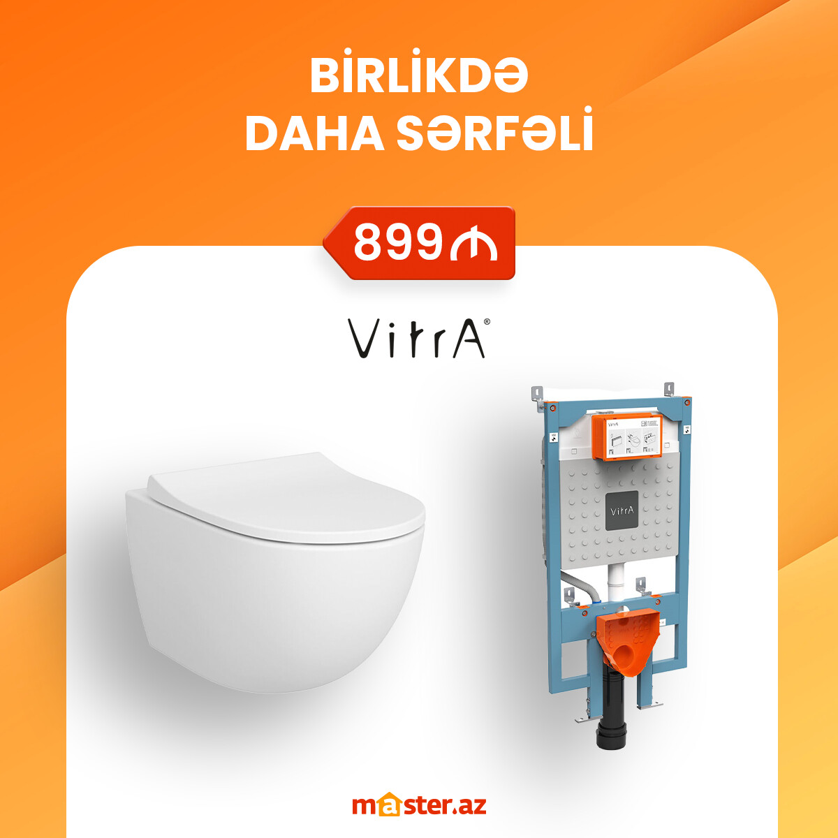 Vitra asma unitaz + Vitra rezervuar Qiyməti - Master.az